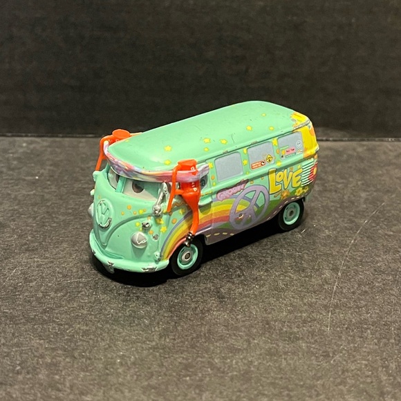 Mattel | Toys | Disney Pixar Cars Dusty Rusteze Fillmore Green Van Toy ...